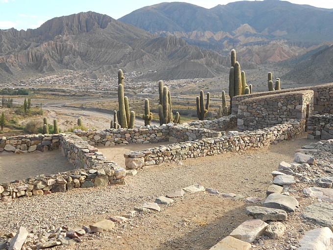 Panorámica desde el Pucará de Tilcara en Tilcara