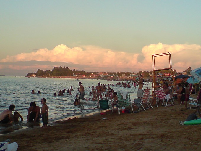 Playa Paso de la Patria en Corrientes
